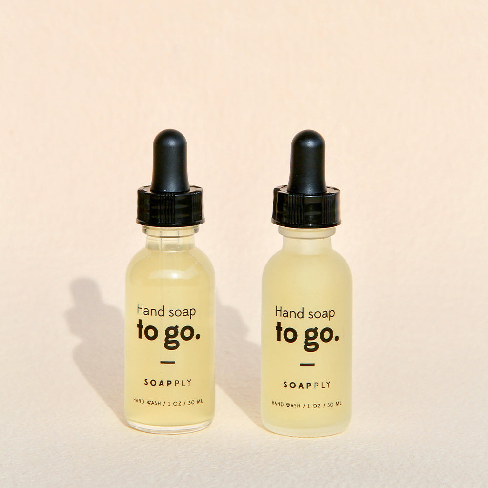 Soapply Hand Soap To Go, 1 fl oz (Pack of 2) | Soapply